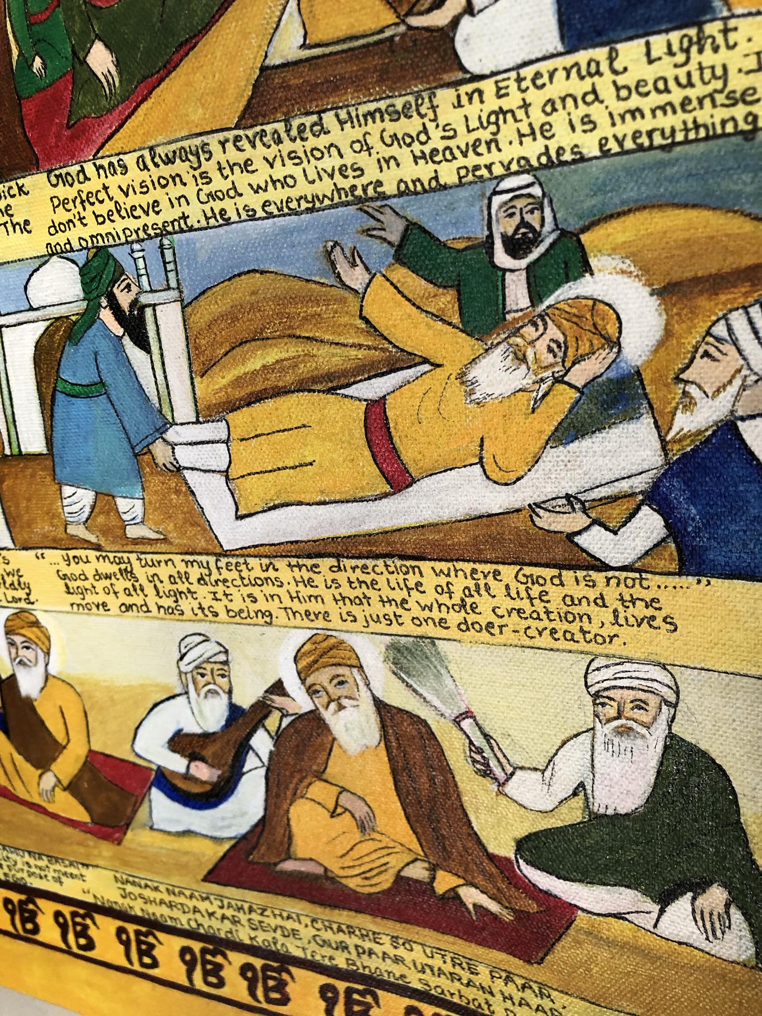Guru Nanak Dev Ji Painting 24 Inches X 36 Inches JAI HO INDIA guru-nanak-dev-ji-painting-24-inches-x-36-inches-jai-ho-india