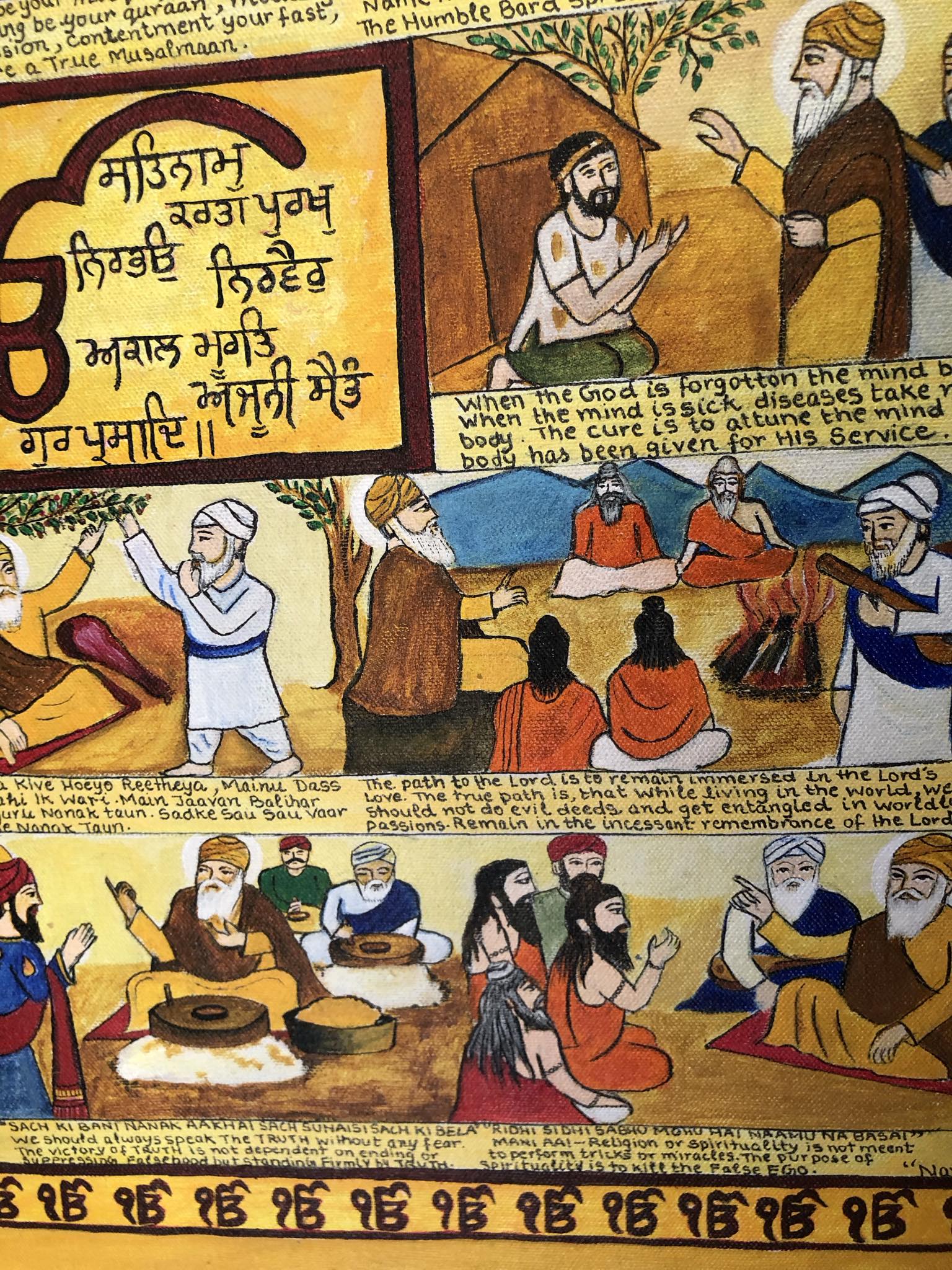 Guru Nanak Dev Ji Painting 24 Inches X 36 Inches JAI HO INDIA guru-nanak-dev-ji-painting-24-inches-x-36-inches-jai-ho-india